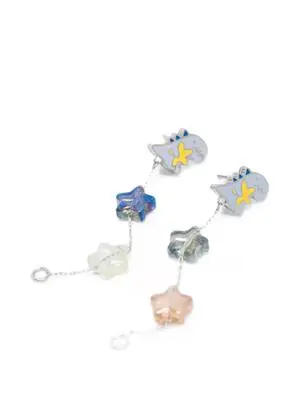 AGNES B. Dino Charm Chain Drop Earrings