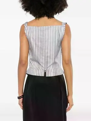 VIVIENNE WESTWOOD Stripe-print Draped Top