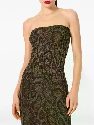 Wolford Python-print Shimmering Midi Dress
