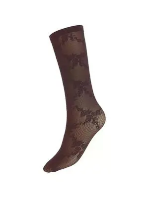 Wolford Floral Lace Crew Socks