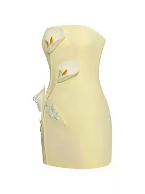 Jw Pei Floral Strapless Dress