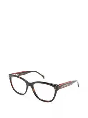 Carolina Herrera Tortoiseshell-effect Cat-eye Glasses - Brown