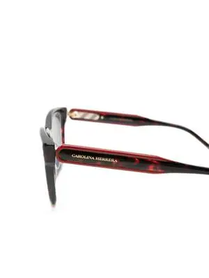 Carolina Herrera Tortoiseshell-effect Cat-eye Glasses