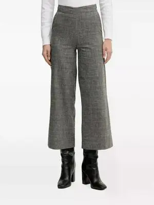 BENETTON Plaid Trousers - Grey