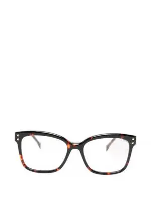 Carolina Herrera Tortoiseshell-effect Glasses - Brown