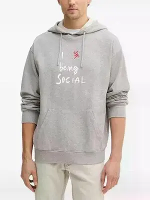 BENETTON Drawstring Hoodie With Lettering