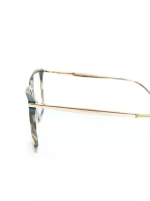 Carolina Herrera Tortoiseshell-effect Square-frame Glasses