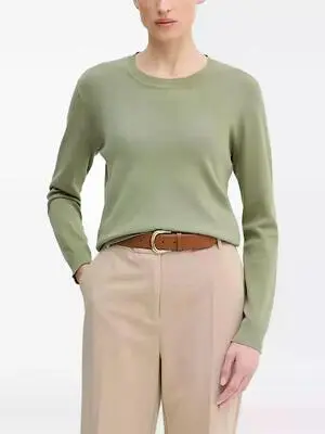 BENETTON Ribbed Crewneck Sweater - Green