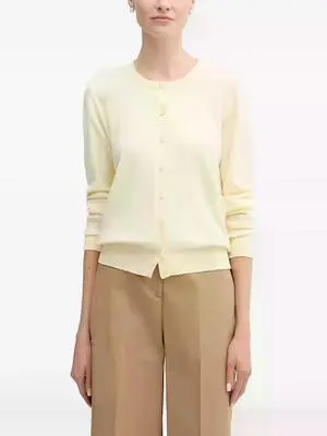 BENETTON Buttoned Cardigan - Yellow
