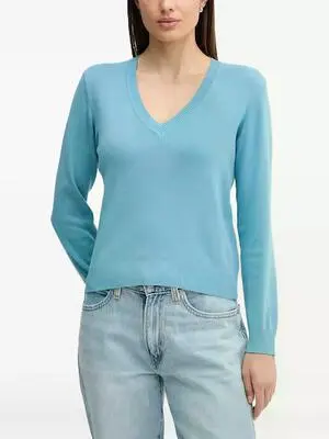 BENETTON V-neck Sweater - Blue