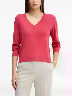 BENETTON V-neck Sweater - Pink