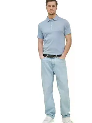 Michael Kors Embroidered Logo Cotton Polo Shirt