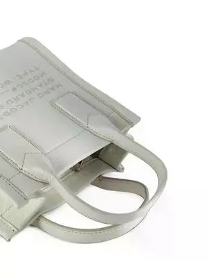 Marc Jacobs Logo-embossed Leather Tote Bag - White