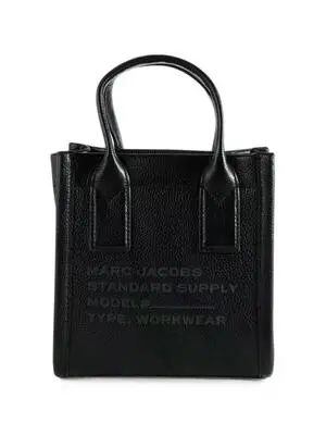 Marc Jacobs Tote Bag Grained Leather Tote Bag - Black