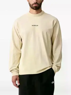 NAPAPIJRI Tenri Graphic-print Long-sleeve T-shirt - Neutrals