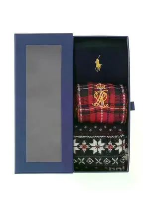 Polo Ralph Lauren Pony-embroidered Fair Isle Socks