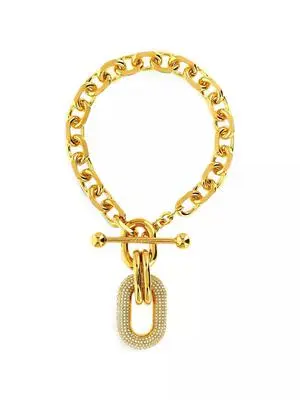 Rabanne Crystal-pendant Chunky-link Necklace