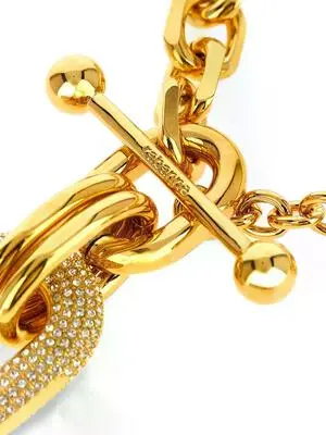 Rabanne Crystal-pendant Chunky-link Necklace