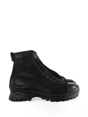 Guidi Lace-up Leather Combat Boots - Black