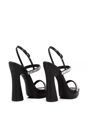 Philipp Plein Crystal-embellished Platform Sandals