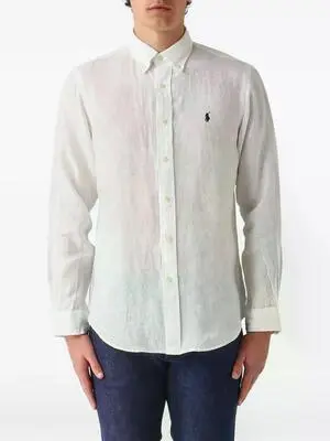 Polo Ralph Lauren Logo-embroidered Button-down Shirt - White