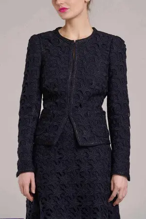 MAISON COMMON Wool Macramé Jacket