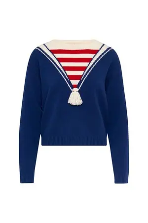 MAISON COMMON Sailor Pullover With Tassel Detail