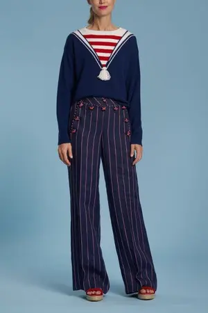 MAISON COMMON Sailor Pullover With Tassel Detail