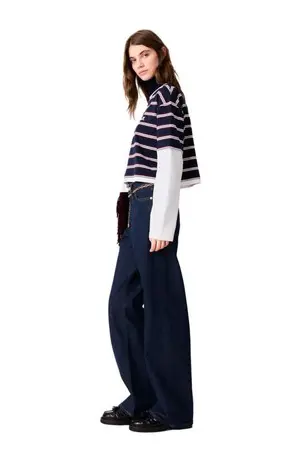 Maje Layered-effect T-shirt