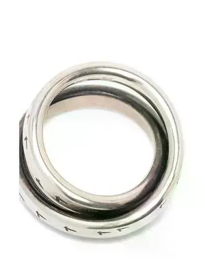 Werkstatt:München Engraved Bird Motif Rings
