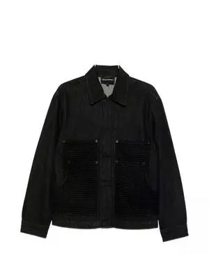Emporio Armani Logo-pattern Denim Jacket