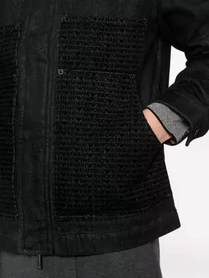 Emporio Armani Logo-pattern Denim Jacket