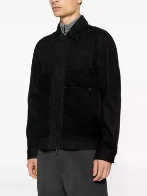 Emporio Armani Logo-pattern Denim Jacket