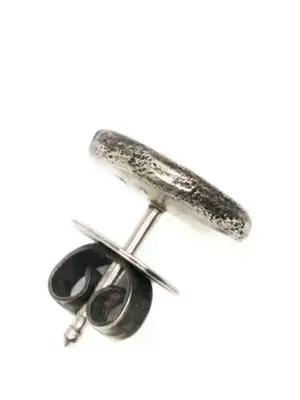 Werkstatt:München Hammered Faceted-stud Earrings