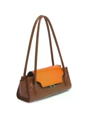 Marni And Orange Leather Trunkette Bag