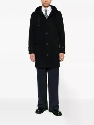 MANUEL RITZ Hooded Button-up Coat