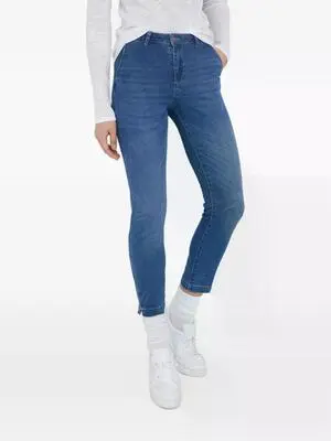 BENETTON Logo Patch Jeans - Blue