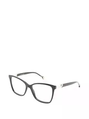 Carolina Herrera Logo-plaque Cat-eye Frame Glasses