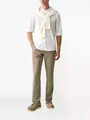 Michael Kors Cotton-blend Chino Trousers With A Slim Fit - Neutrals