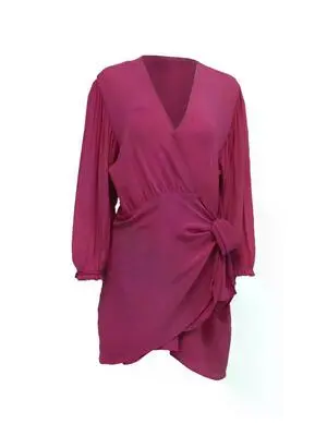 IRO PARIS Nirvana Wrap Mini Dress