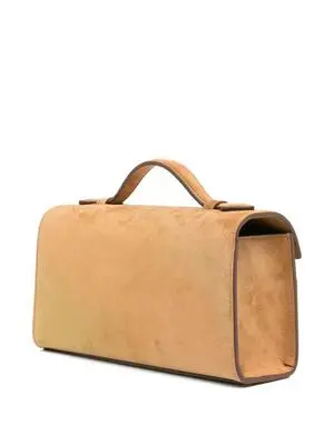 Savette Suede Top Handle Shoulder Bag - Brown