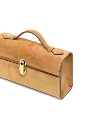Savette Suede Top Handle Shoulder Bag - Brown