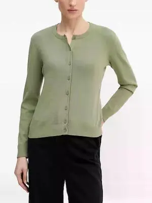 BENETTON Buttoned Knit Cardigan - Green