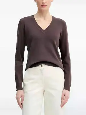 BENETTON V-neck Long Sleeve Top