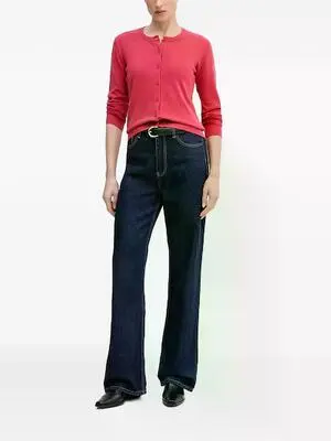 BENETTON Crew Neck Cardigan - Pink