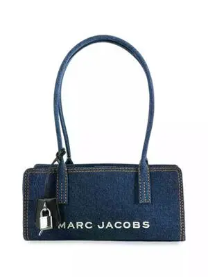 Marc Jacobs Logo Print Denim Shoulder Bag