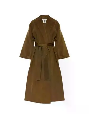 BY MALENE BIRGER Trullem Belted Shawl-collar Coat
