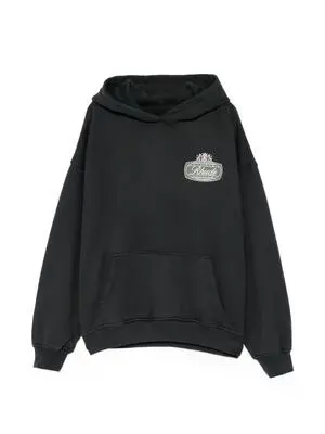 Rhude Desert Racing Team Logo Hoodie - Black