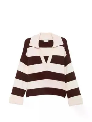 FORTE_FORTE Horizontal-stripe Sweater