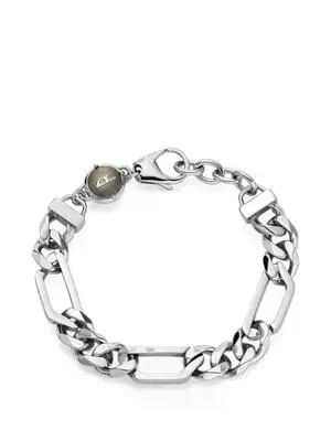 DIESEL® Stainless Steel Link Chain Bracelet With Polished Lobster Clasp - Silver